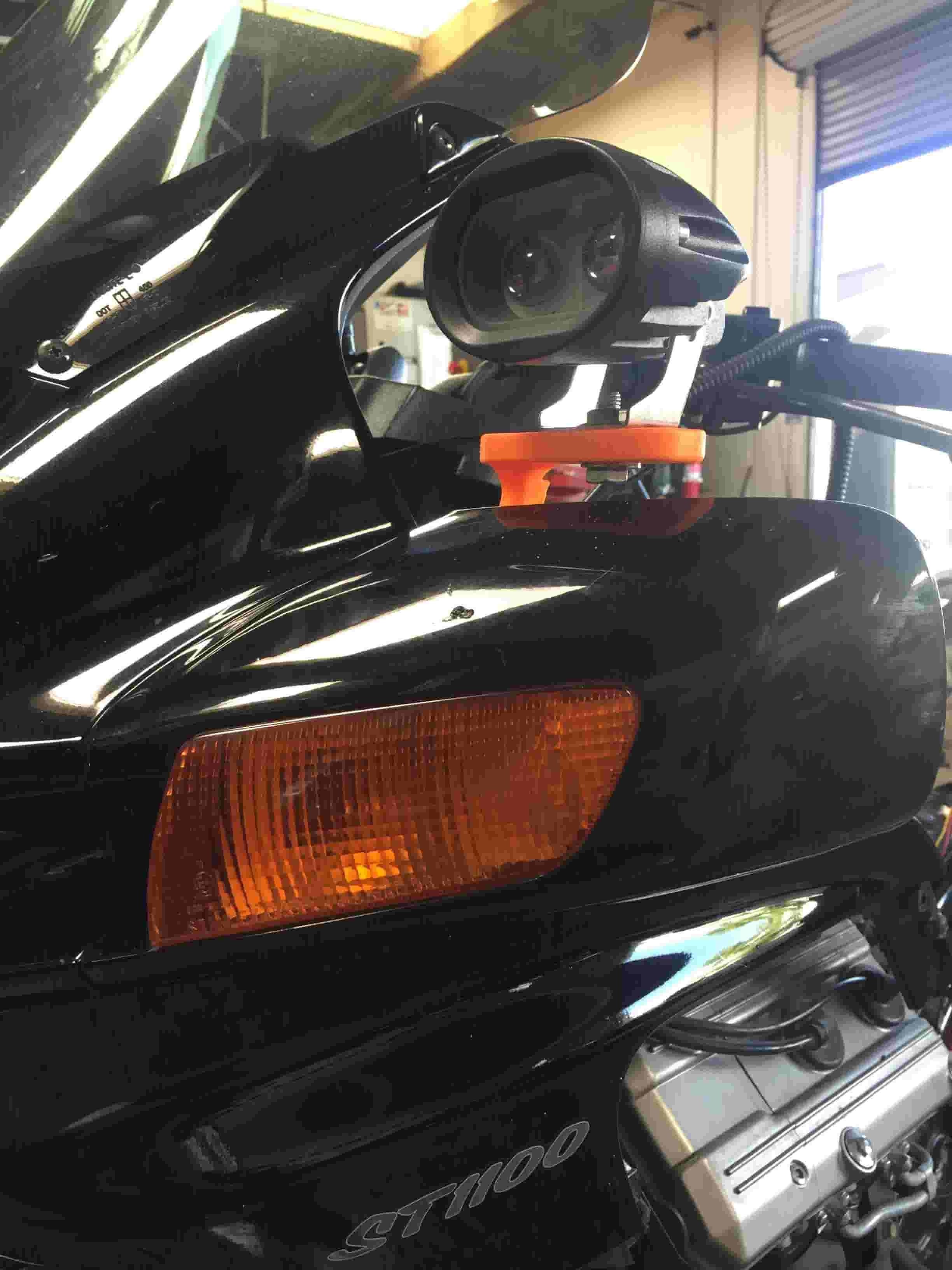 ST1100 Over Mirror Auxiliary Light Bracket - SPORTBIKE ACCESSORIES ...